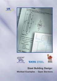 Steel building design: worked examples - open sections: in accordance ...