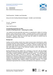 Building (Scotland) Act 2003 - Duration of building warrant - extending ...