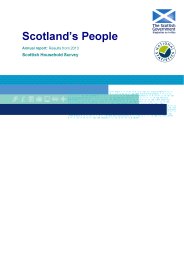Scotland's people - annual report: results from 2013. Scottish ...