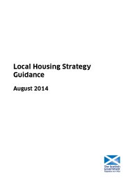 Local housing strategy guidance - The Construction Information Service