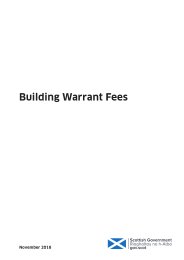 Building warrant fees (consultation package) Overview (Withdrawn) - The ...