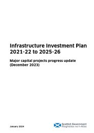 Infrastructure investment plan 2021-22 to 2025-26. Major capital ...