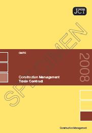 JCT construction management trade contract - The Construction ...