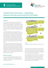 Timber frame structures - separating distances during construction for ...