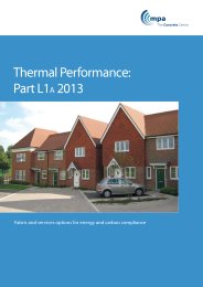 Thermal performance: Part L1A 2013. Fabric and services options for ...
