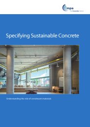 Specifying sustainable concrete - understanding the role of constituent ...