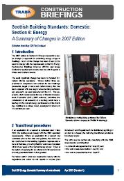 Scottish building standards: domestic: section 6: energy. A summary of ...