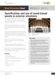 Specification and use of wood-based panels in external situations - The ...