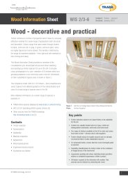 Wood - decorative and practical - The Construction Information Service