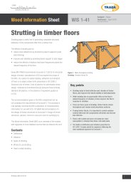 Strutting in timber floors - The Construction Information Service