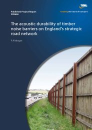 Acoustic durability of timber noise barriers on England's strategic ...