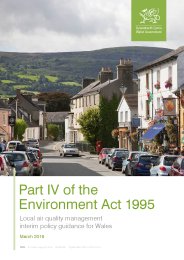 Part IV of the Environment Act 1995. Local air quality management ...