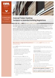 External timber cladding - guidance to amended Building Regulations ...